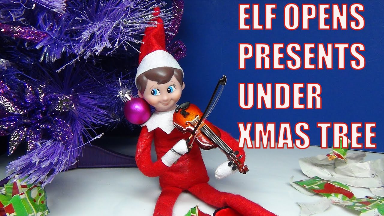 ELF On The Shelf Caught Moving! Plays Violin and Does Karate! - YouTube