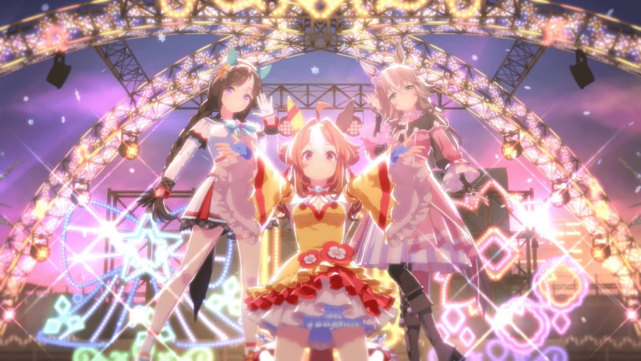 [우마무스메] 크리스마스 기념 악곡 라이브 ~KIRARI MAGIC SHOW~ (with 코파노 리키&원더 어큐트&홋코 타루마에) - YouTube