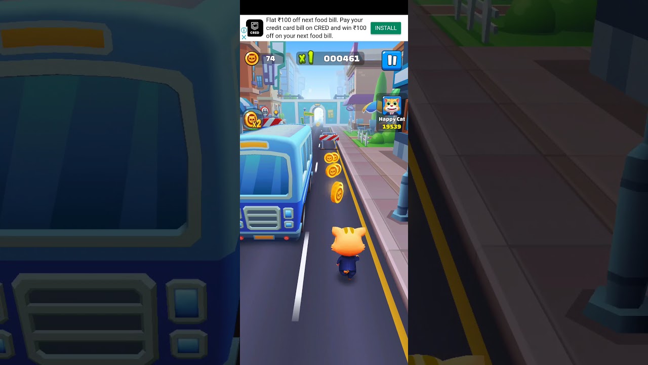 Cat runner Game gameplay - YouTube