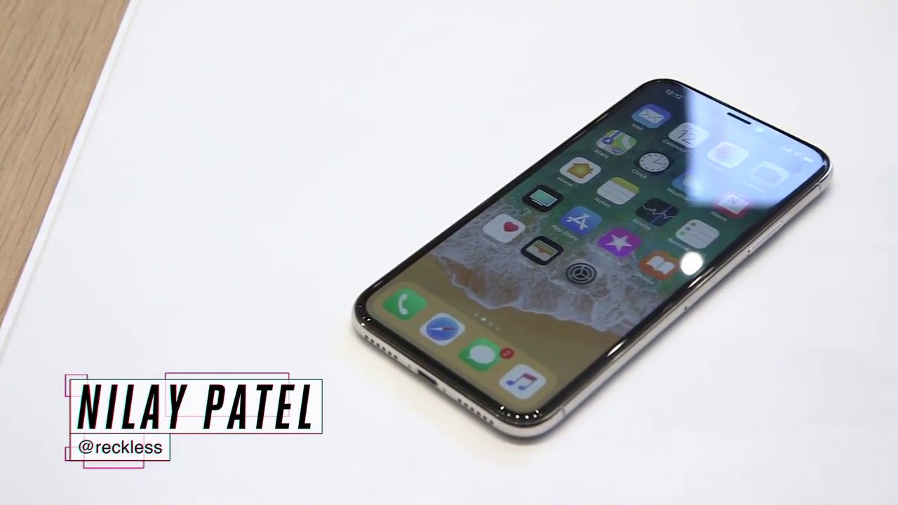 Apple iPhone X first look - YouTube