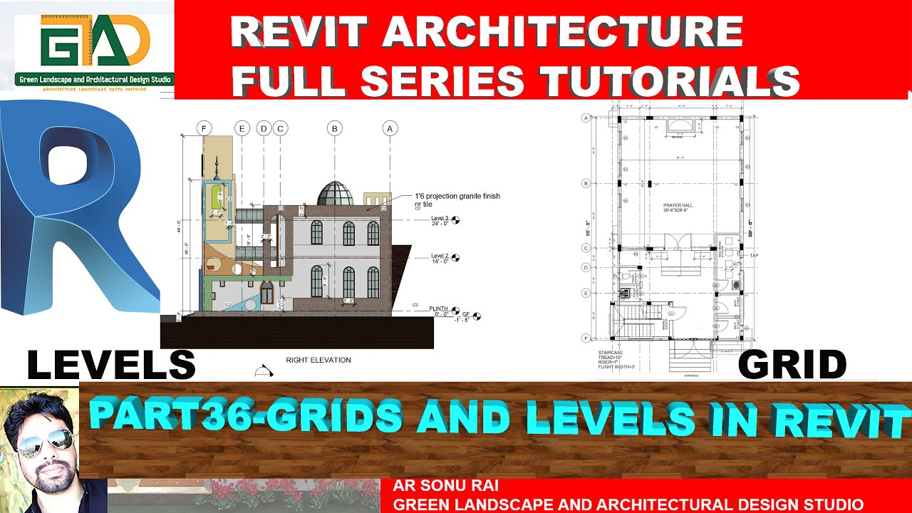 PART 36-GRIDS AND LEVELS IN REVIT #revittutorials #levelsinrevit # ...