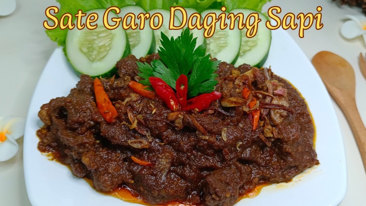 MASAK INI DIJAMIN KETAGIHAN // SATE GARO MASAKAN KHAS SULAWESI - YouTube