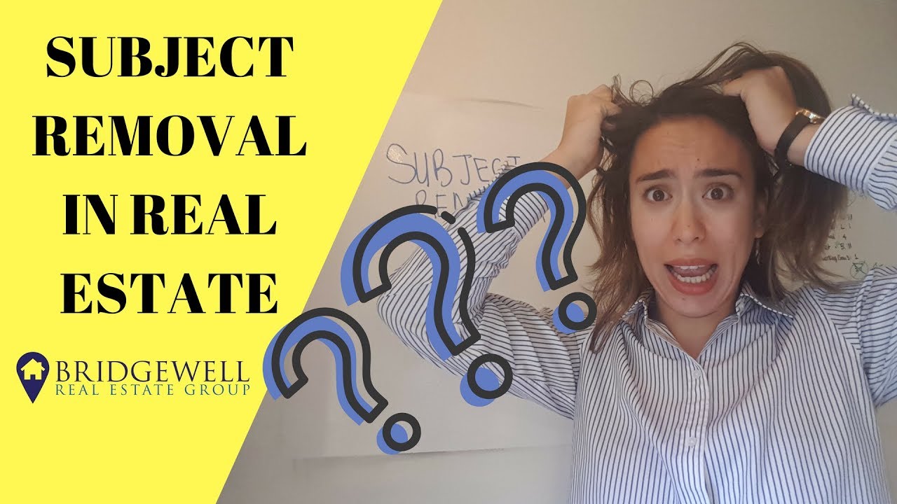 Subject Removal in Real Estate 101 - YouTube
