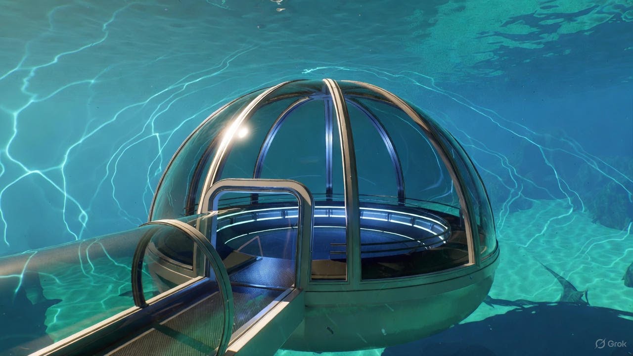 Building Lagoon Viewing Domes in Deep Water — Step-by-Step! - YouTube