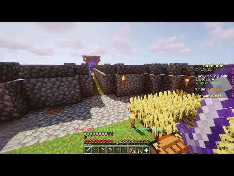 Hypixel Skyblock shader showcase - YouTube