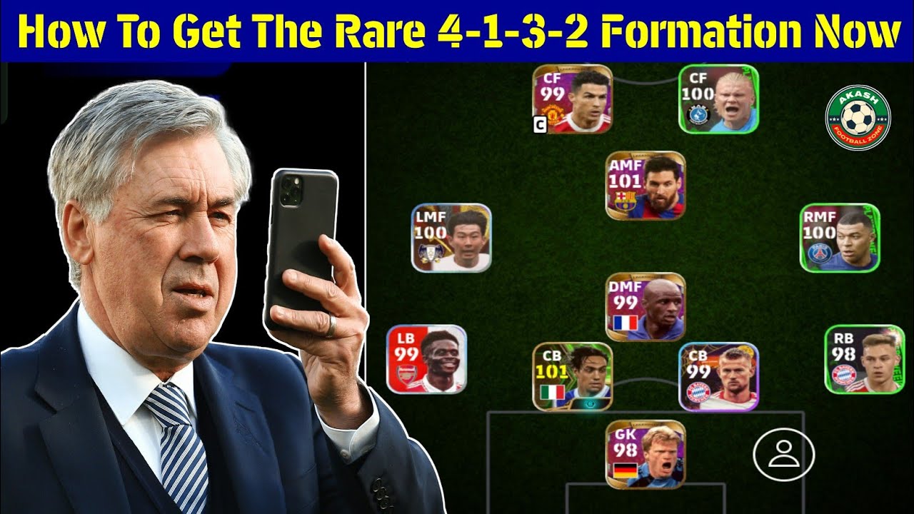 How To Get The Rare 4 1 3 2 Formation In EFootball 2024 Mobile Now 