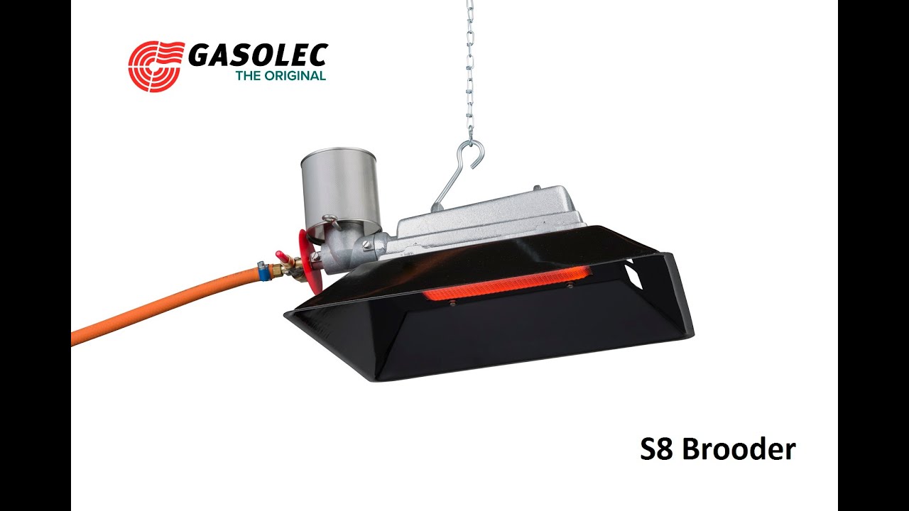 Gasolec S8 - Gas Brooder - 3.5kW - Infrared Heater for Poultry and Pig ...