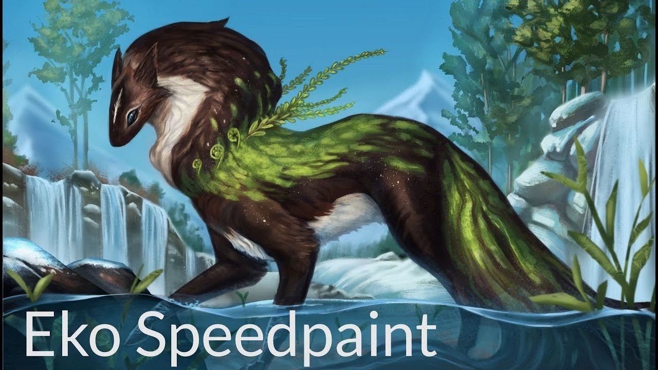 "Eko" Creature Concept Art| Krita Speedpaint - YouTube