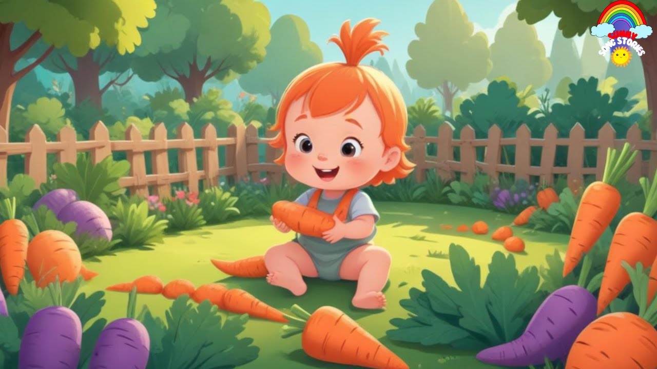 🥕 Crunchy Carrot Fun | Catchy and Educational Rhymes for Kids 🥕 # ...