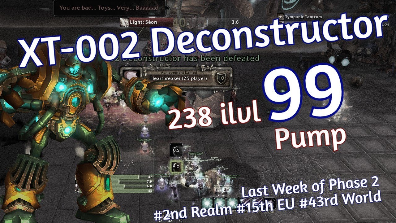99 Parse Boomie XT-002 25 HM #2 Realm #15 EU #43 World | Ulduar WotLK ...