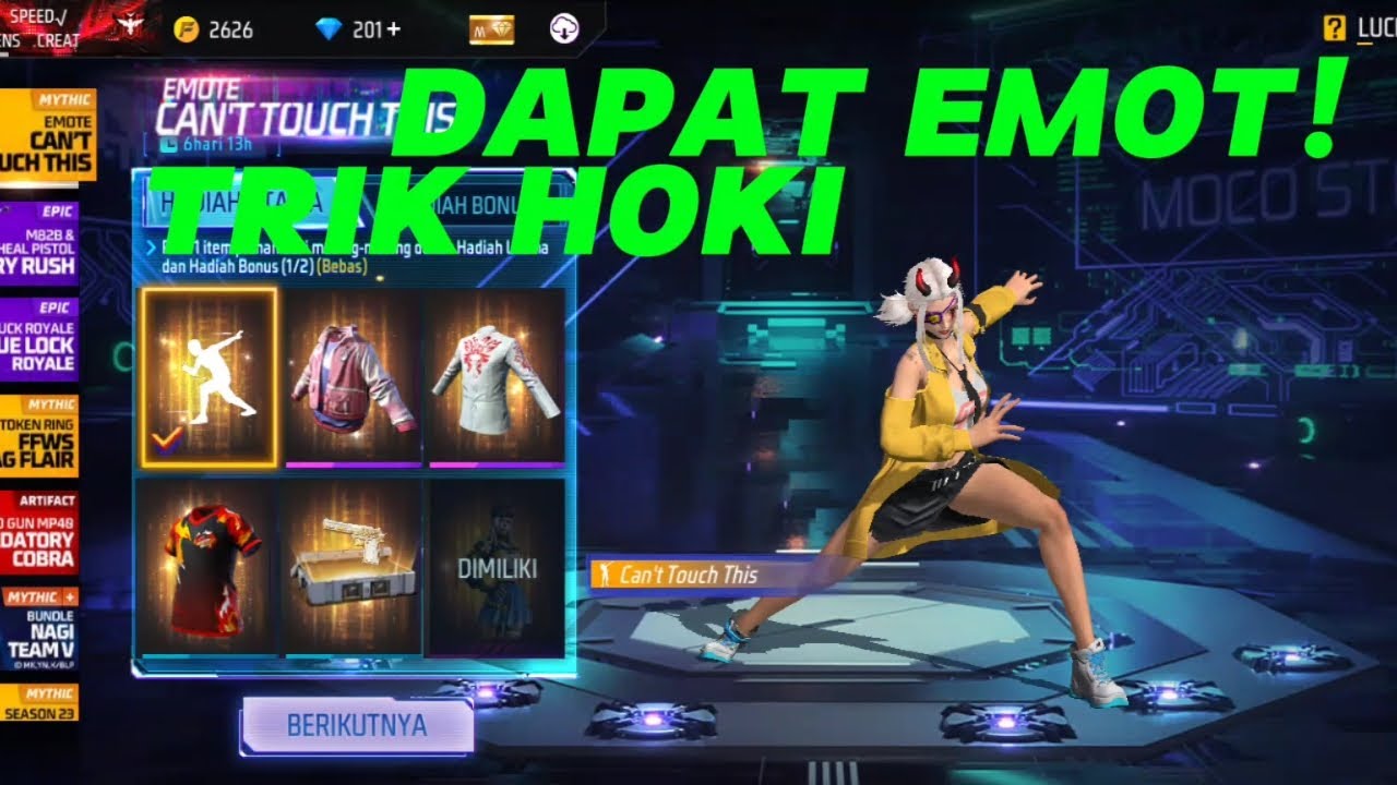 SPIN EMOT CAN'T TOUCH THIS TERBARU || TRIK SPIN EMOT CAN'T TOUCH THIS ...