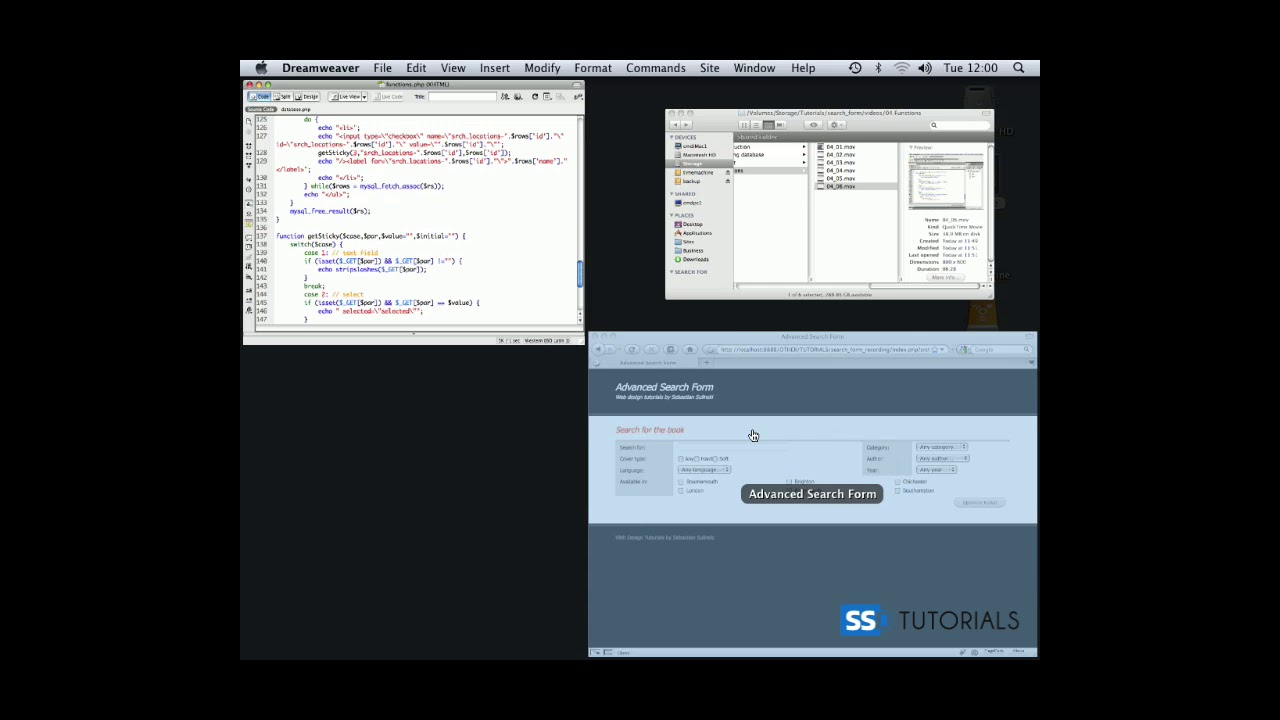 04-07: Applying sticky form fields to all functions - YouTube