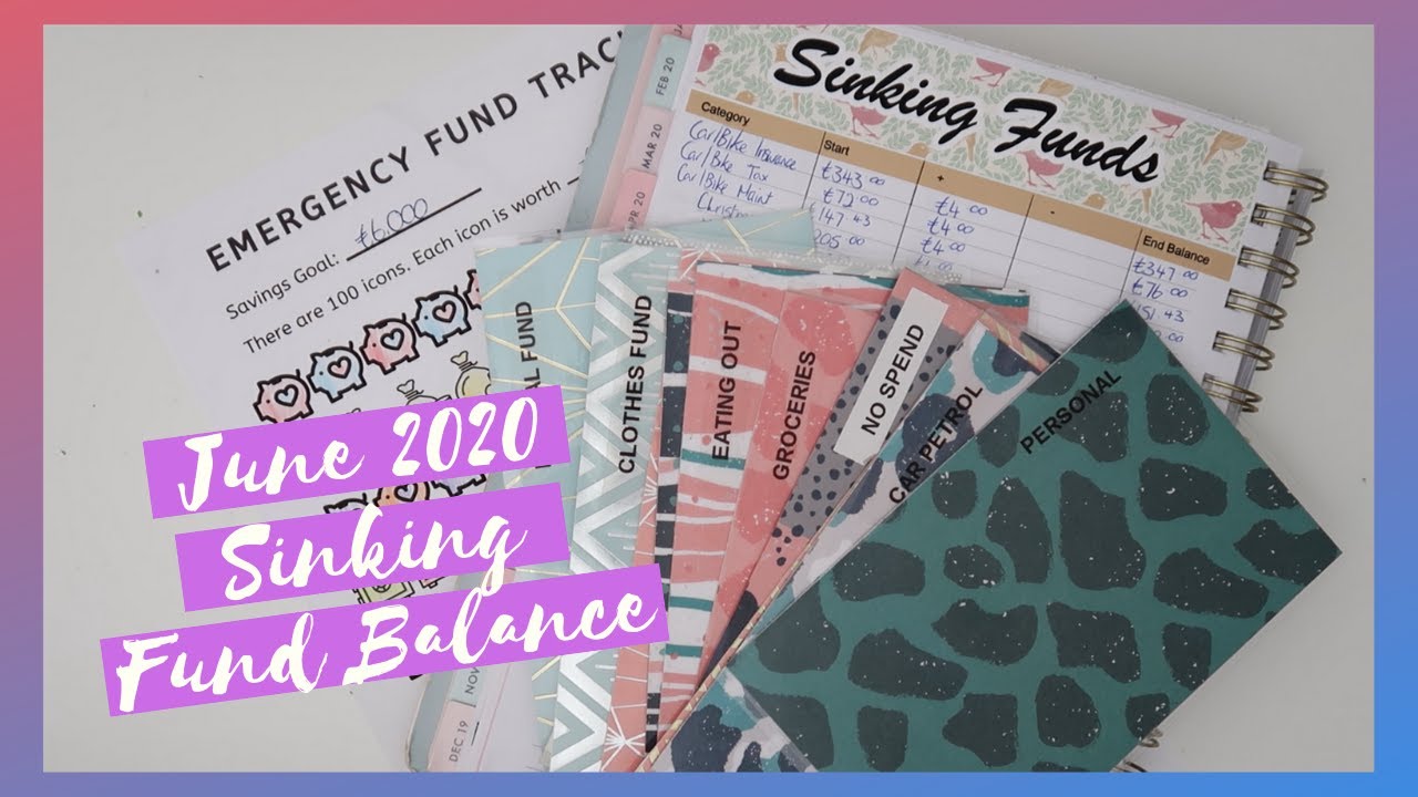 Sinking Funds Update June 2020 | Budget with me - YouTube