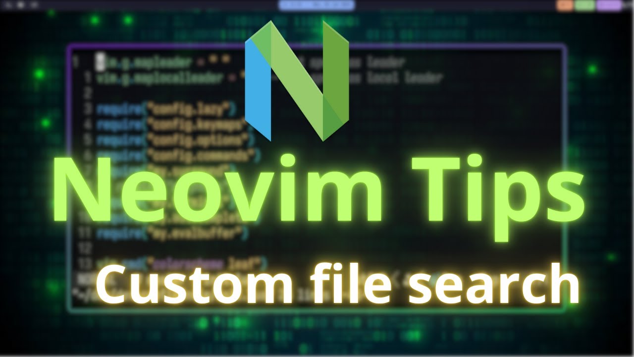 Build a Custom File Search in Neovim with Just a Few Lines of Lua - YouTube