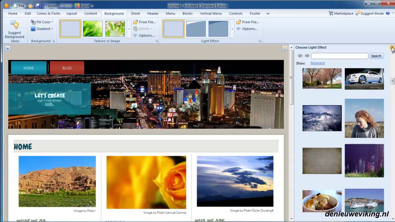 artisteer 4 cursus - 17 light effects - YouTube