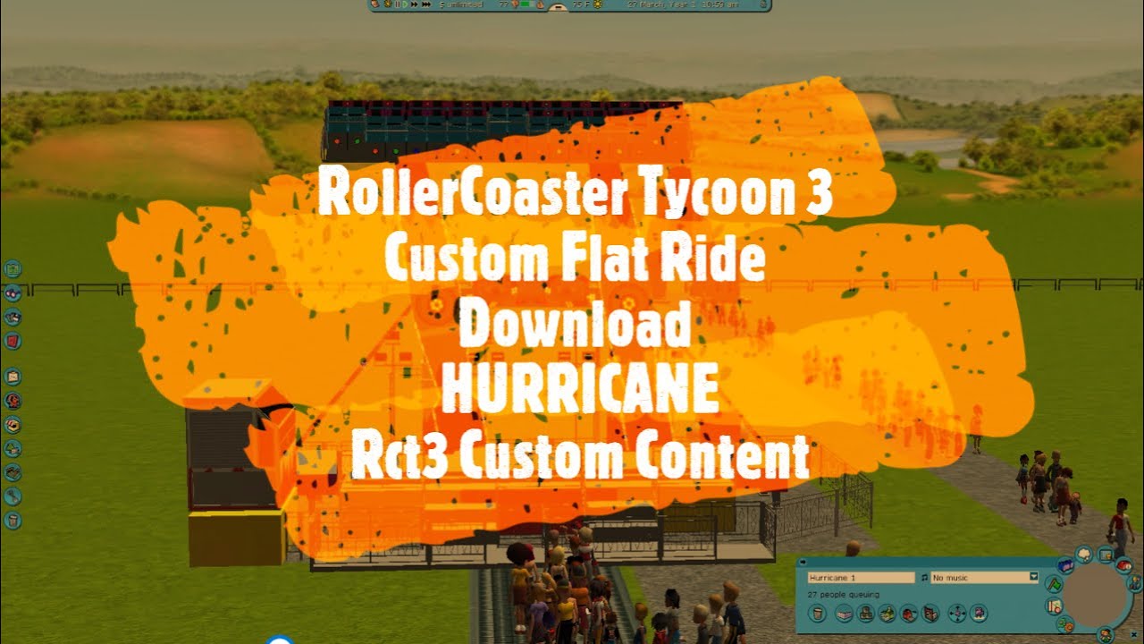 RollerCoaster Tycoon 3 Custom Flat Ride Download HURRICANE Rct3 Custom ...