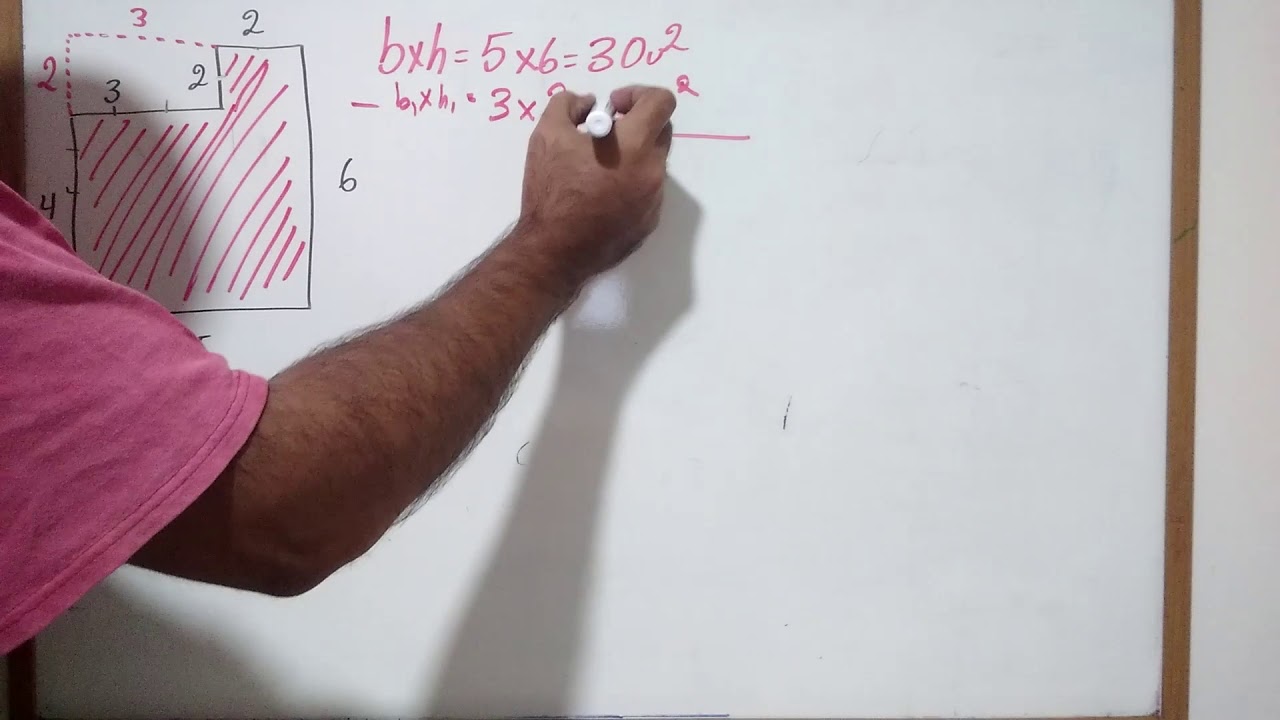 Otros ejercicios de áreas, fórmula de bxh, | Cuarentena Educativa - YouTube