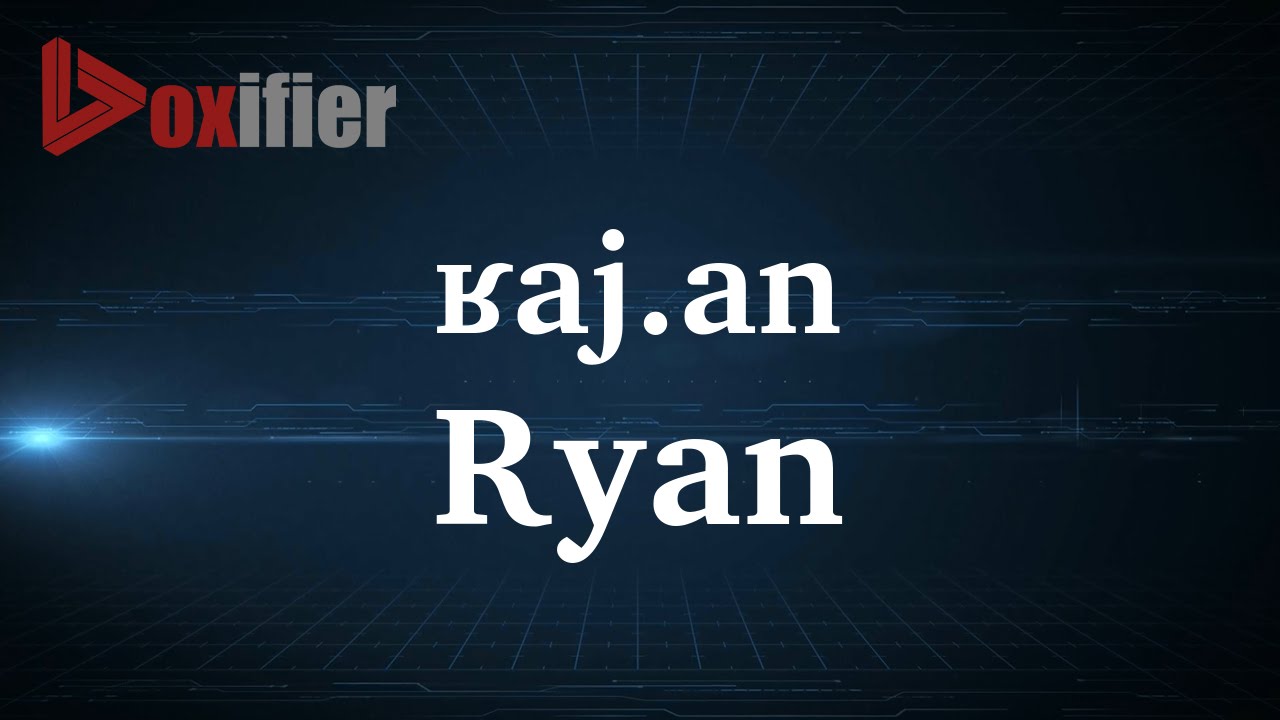 How to Pronunce Ryan in French - Voxifier.com - YouTube