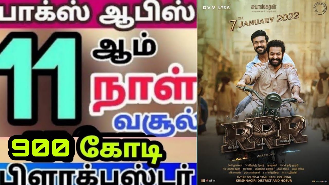 RRR Movie 11th Day Worldwide Box Office Collection-RRR Day 11 ...