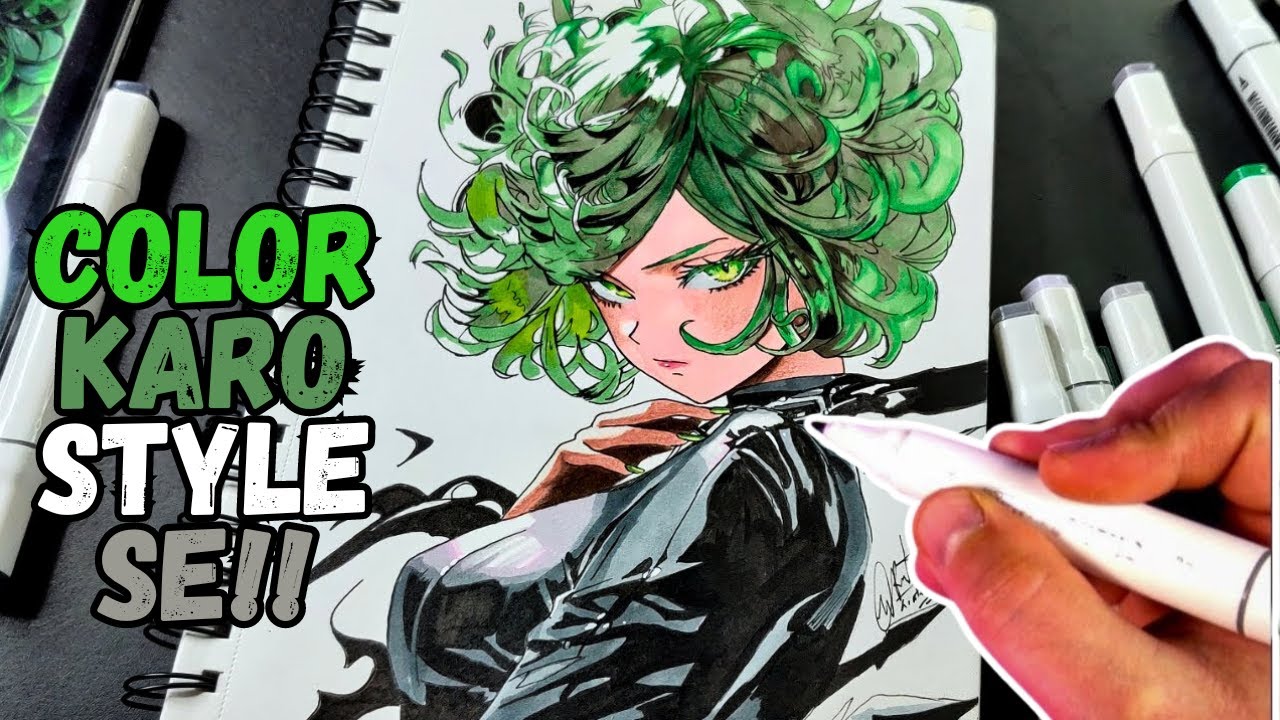 Drawing Tatsumaki from One-Punch Man - Fan Art | Goutamduttaarts - YouTube