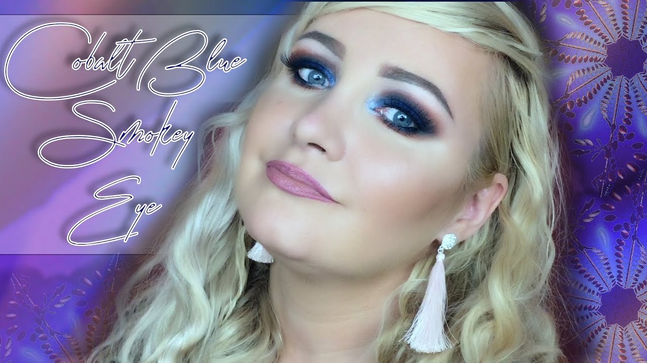 🏵🏵 Cobalt Blue Smokey Eye Makeup Tutorial 🏵🏵 Youtube