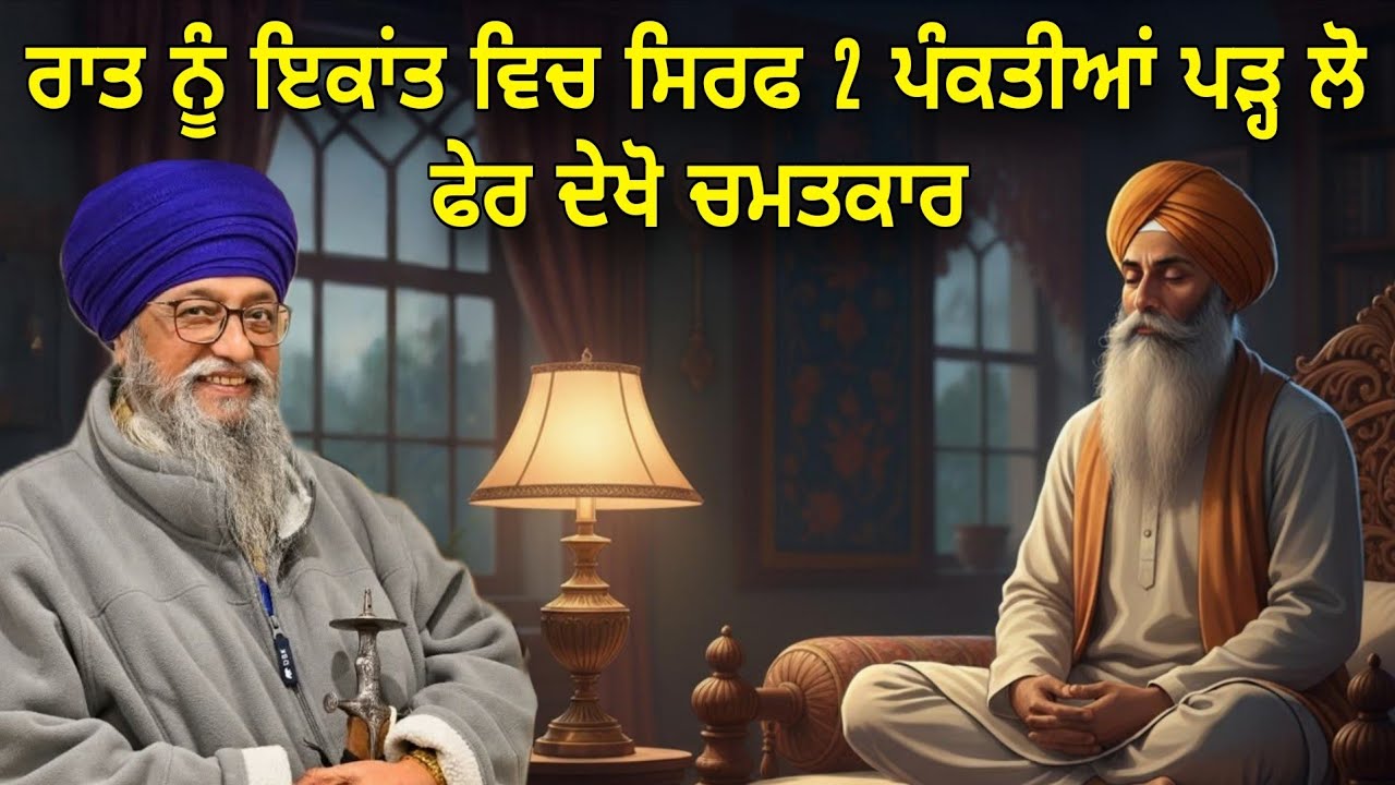 Raat Nu Ekaant Wich Sirf 2 pankti Padh Lo Pher Dekho Chamatkar | Giani ...