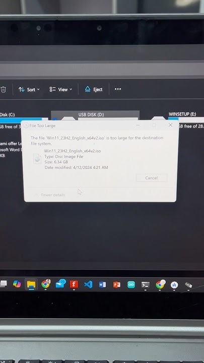 How to solve “File too large” Problem when transferring a large file to a drive in Windows ...