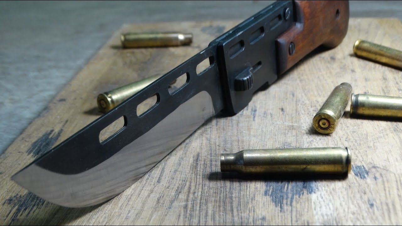 Making a WWII military switchblade. How to make a folding knife ...