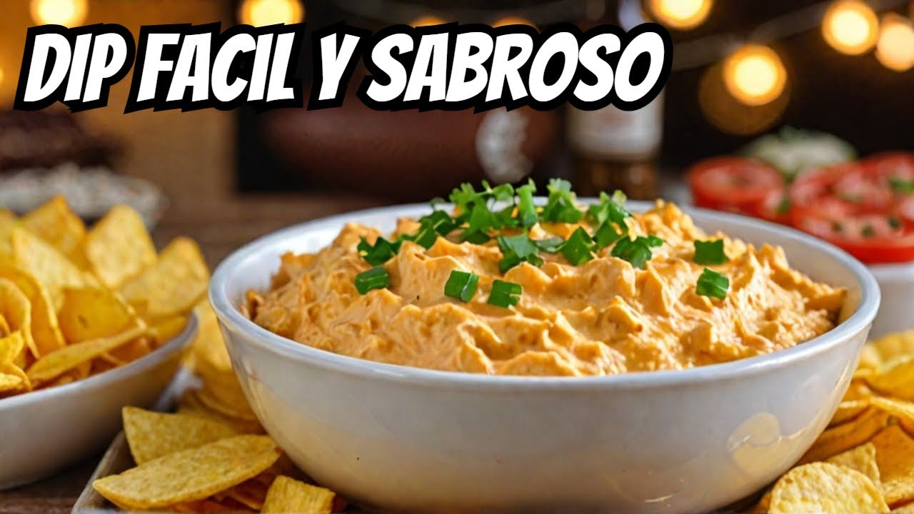 ¡Dip de Pollo Cremoso y Picante que Devorarás en Minutos! 🏈🔥 (Perfecto ...