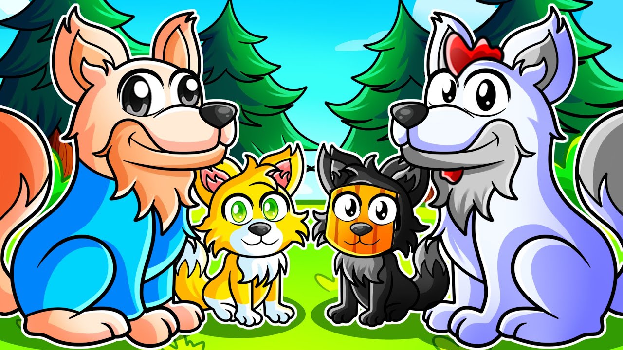 Nos CONVERTIMOS en una FAMILIA de LOBOS 🐺 | 2 Noobs son los MEJORES ...