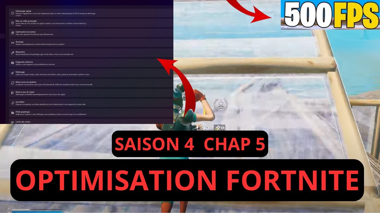 TUTO OPTIMISER FORTNITE POUR AVOIR 400 FPS et 0 LATENCE - YouTube