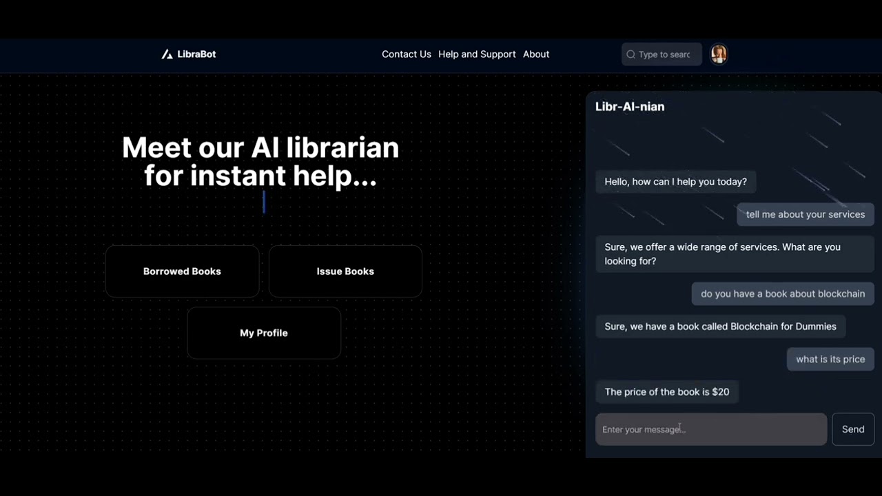 LIBRARY MANAGEMENT SYSTEM WITH AI - YouTube