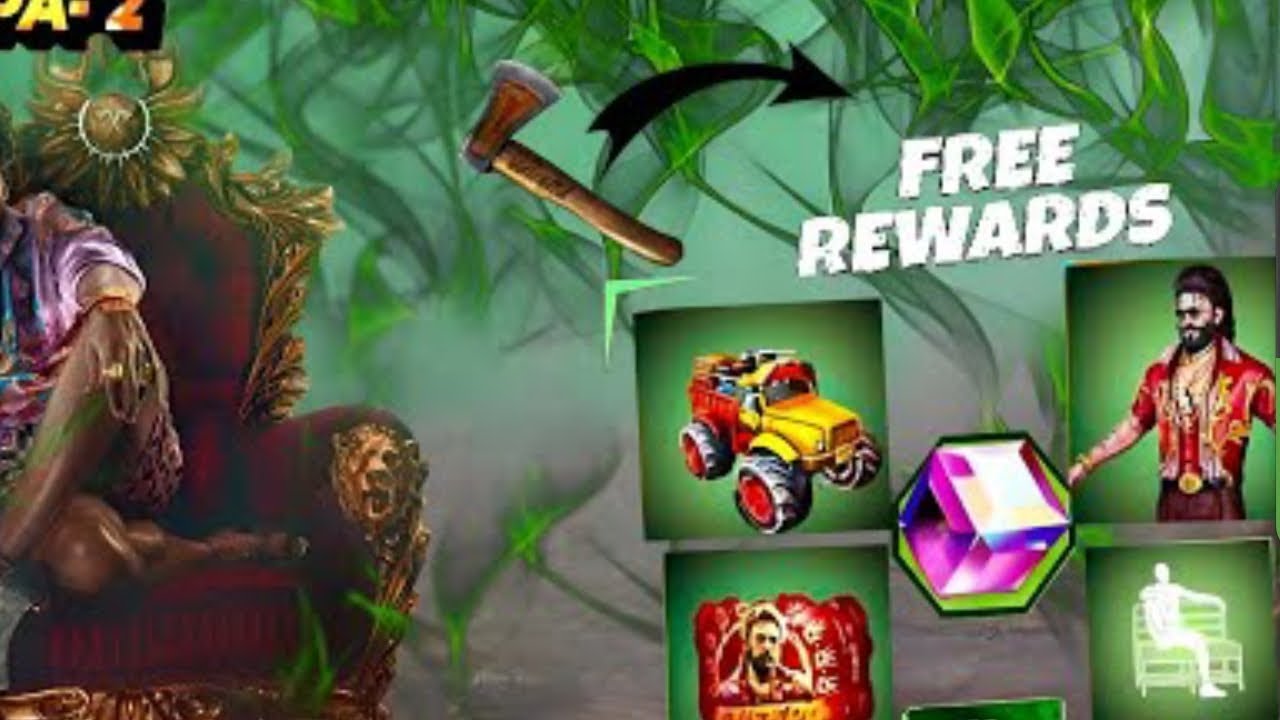 Pushpa collaboration free rewards in ff max - YouTube