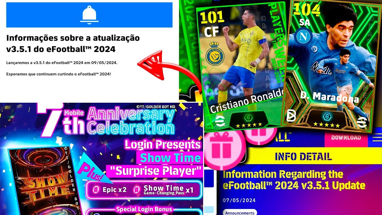 ⚠️NOVA ATUALIZAÇÃO OFICIAL EFOOTBALL 24⚠️ - YouTube
