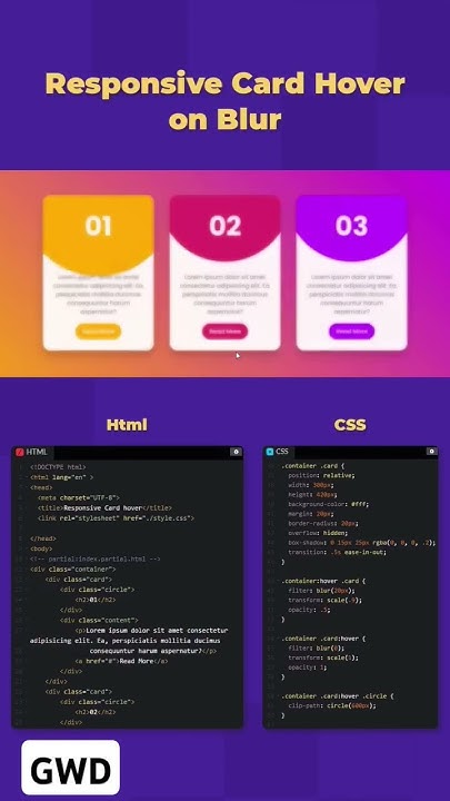Card hover Effects #css #coding #html #webproject #webdesign #javascript #js #programming # ...