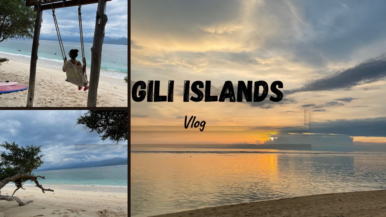 Gili T day 2 I Exploring the whole Island on bicycle | Island night ...