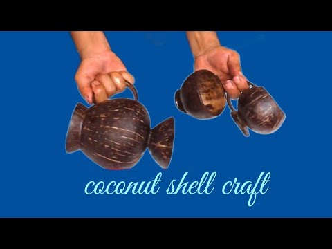 how to make coconut shell craft//coconut shell craft //hand craft with ...