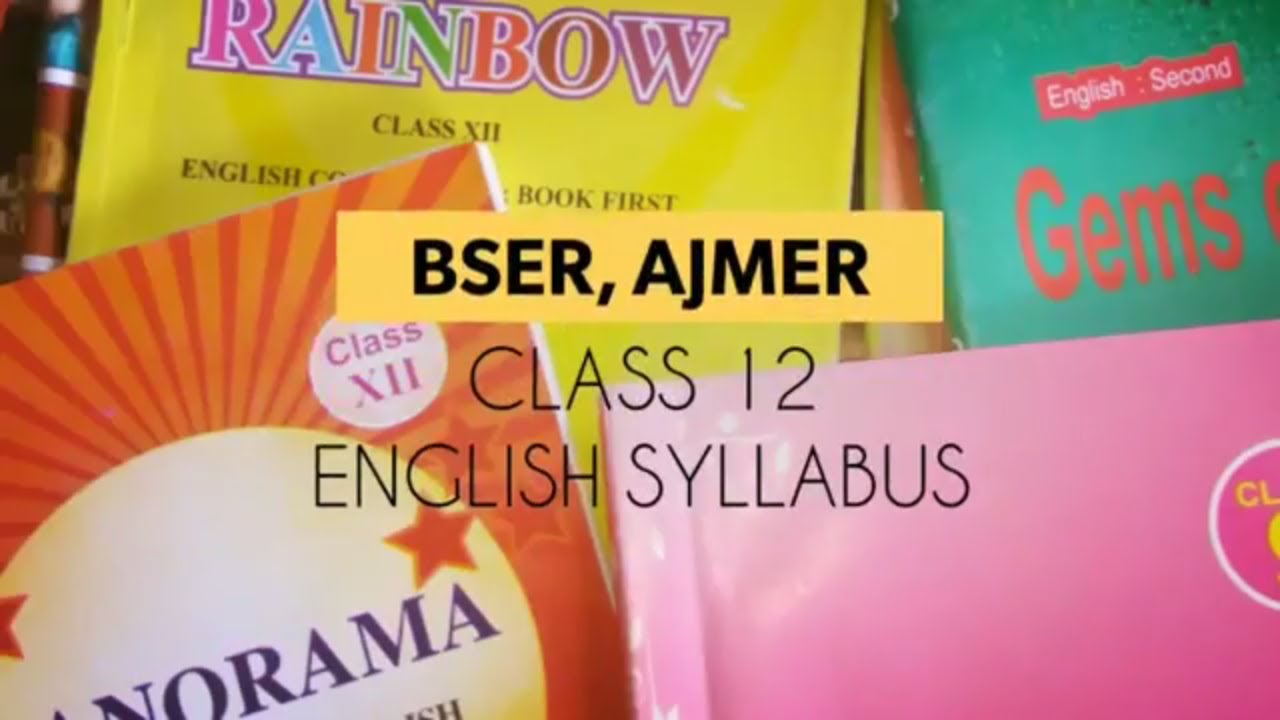 BSER 12th English syllabus 2020 - YouTube