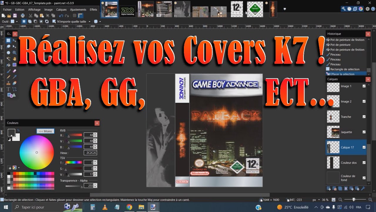 TUTO - Réaliser facilement une Cover pour Boitier K7 pour vos jeux en loose Game Boy, Game Gear ...