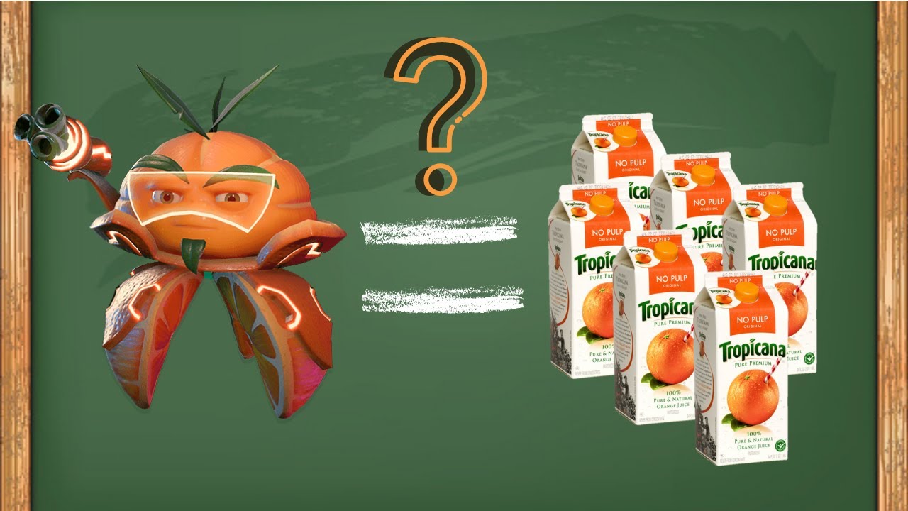 How much ORANGE JUICE is in CITRON? | Plants vs Zombies Theory - YouTube