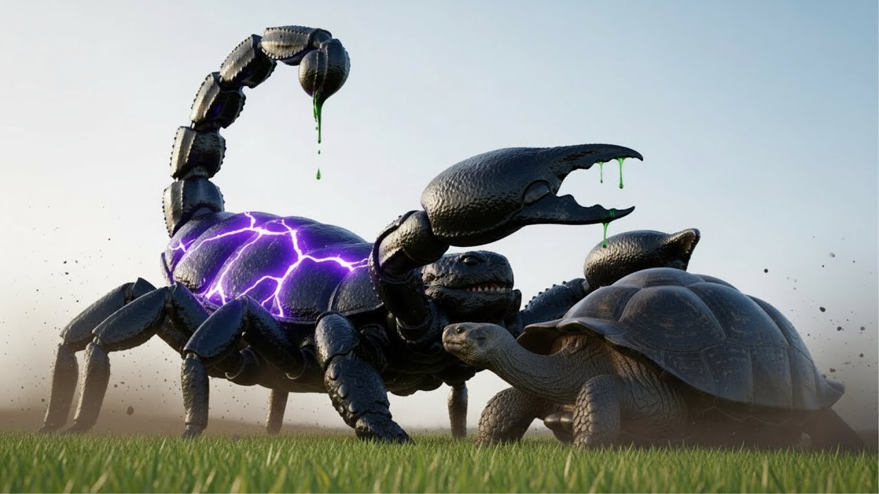 GIANT CRYSTAL SCORPION Attacks Pet Tortoise! 🦂😱 Military Rescue Mission ...