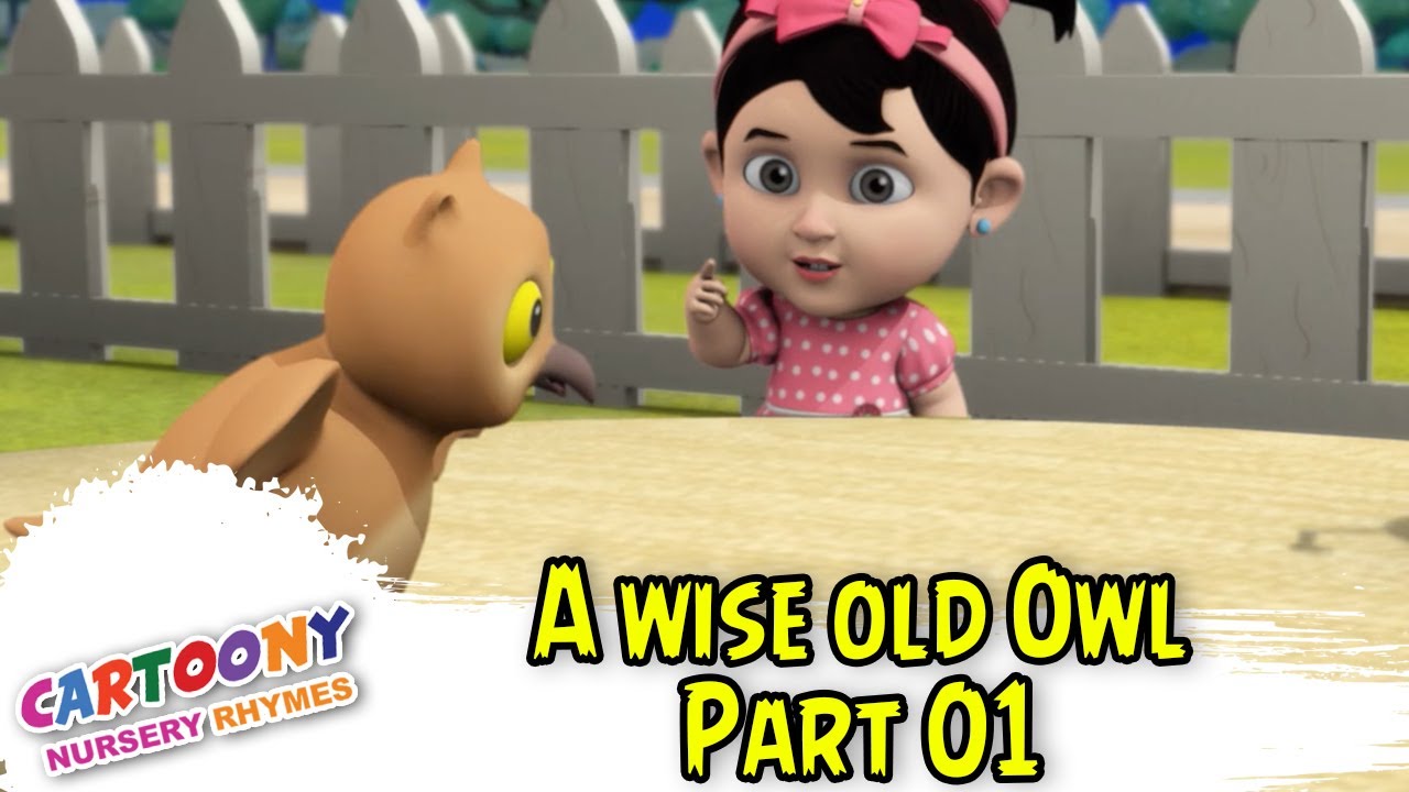 A Wise Old Owl | New Animated Cartoony Nursery Rhymes | Cartoony ...