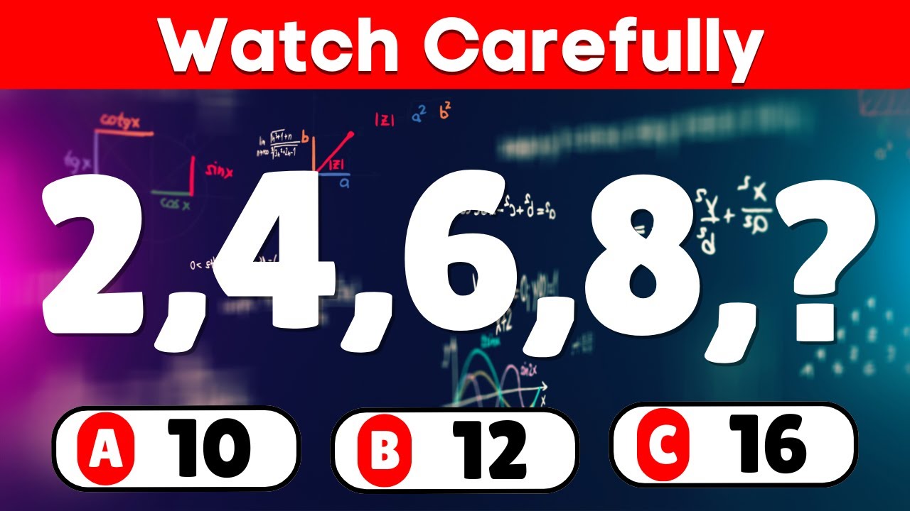 Math's Brain Test Questions (Tricky Math Trivia) - YouTube