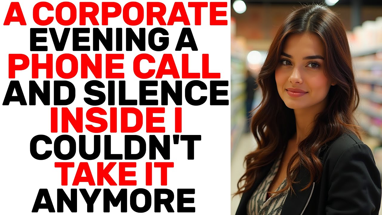 A Corporate Evening, A Phone Call And Silence Inside. I Couldn't Take ...