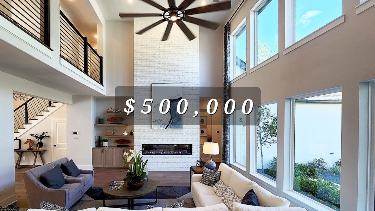 Inside 3 Exquisite $500k Model Homes || Texas Model Home Tour Marathon ...