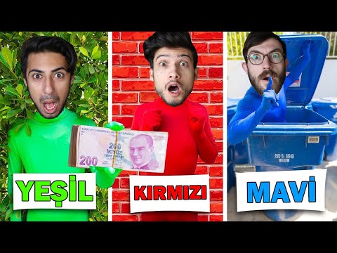 TEK RENK SAKLAMBAÇ CHALLENGE (Dağ Evinde)