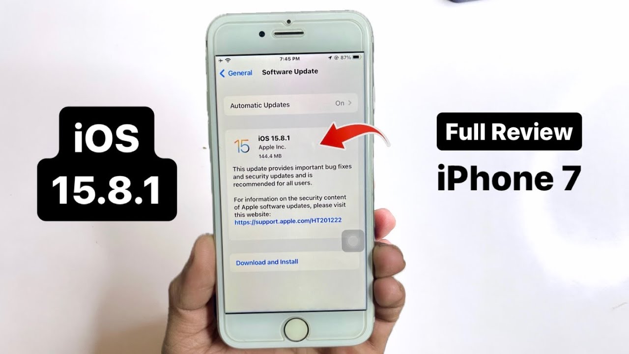 iOS 15.8.1 Full Review on iPhone 7 - Should you update iOS 15.8.1 - YouTube
