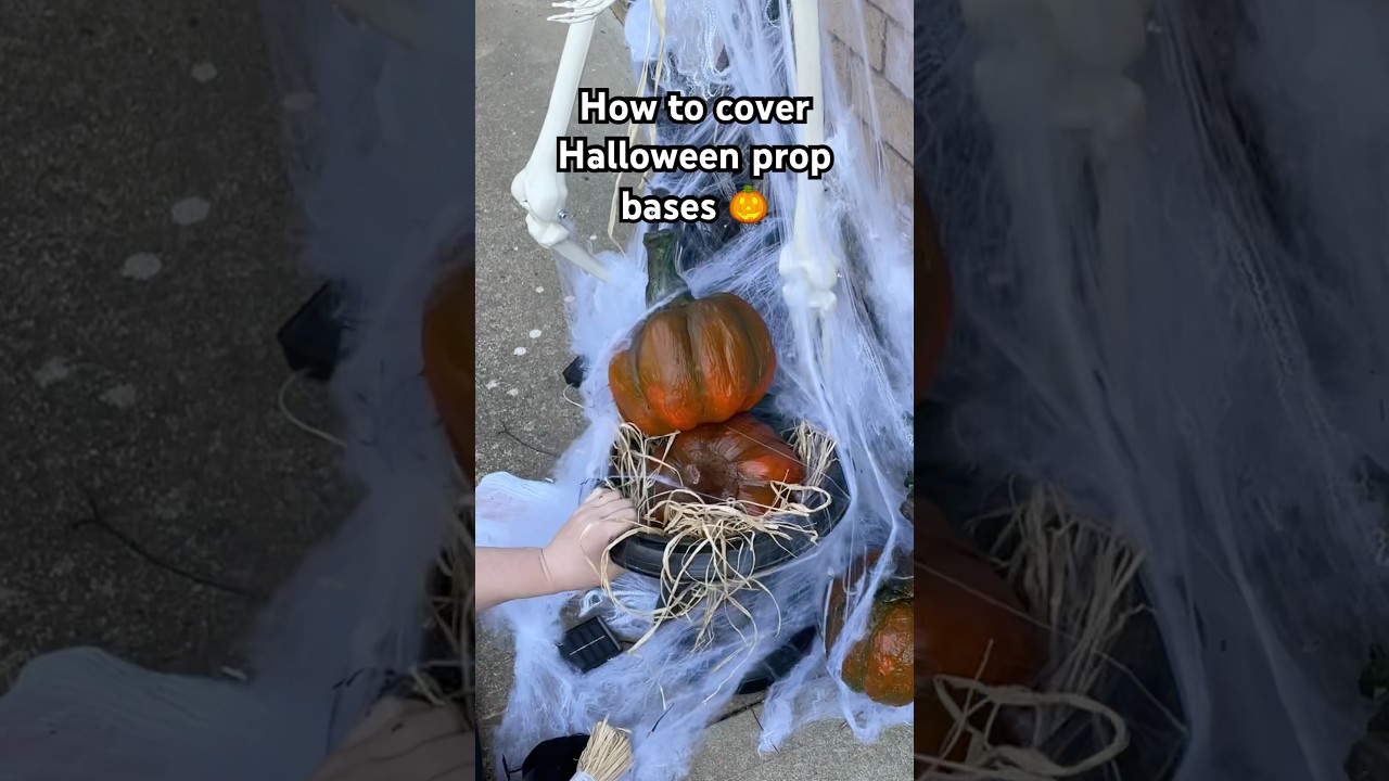 How I cover Halloween prop bases - YouTube