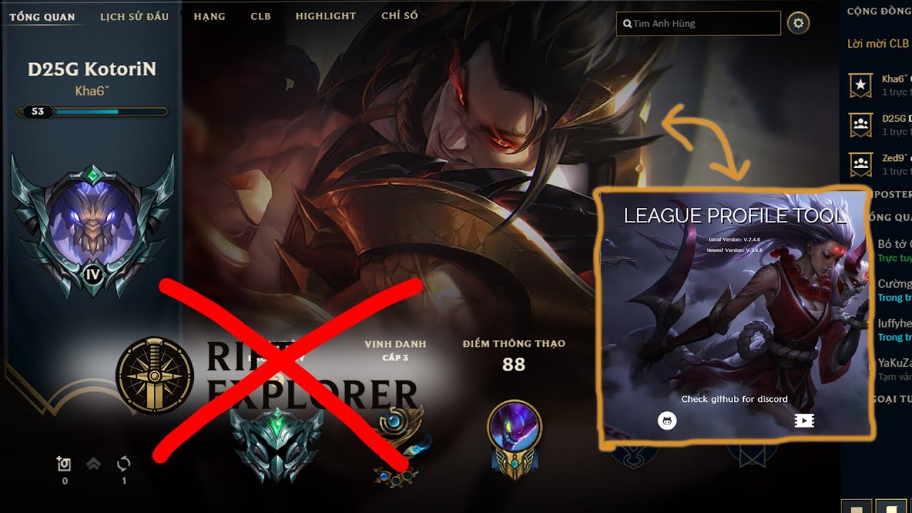 Hướng Dẫn Đổi Giao Diện Skin Chưa Có Trong Hồ Sơ Bằng League Profile ...