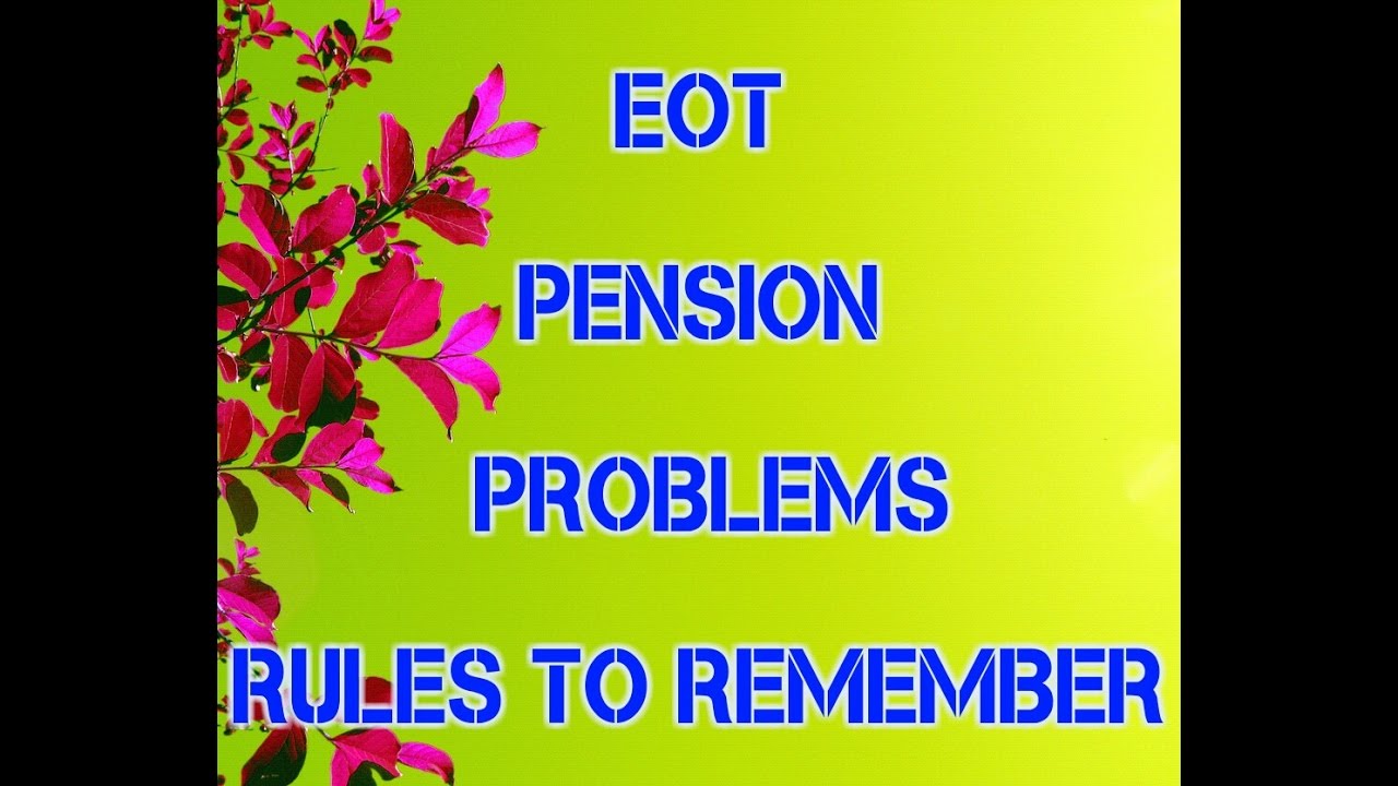 PENSION CALCULATION RULES DEPARTMENTAL TESTS E LEARN - YouTube